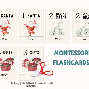 Winter Number Cards | Christmas Numbers 1-20 Printable Flash Cards | 3 ...