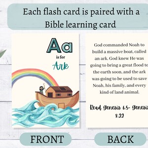 Alphabet Bible Flashcards | Printable Kids Bible Activity | ABC Bible ...