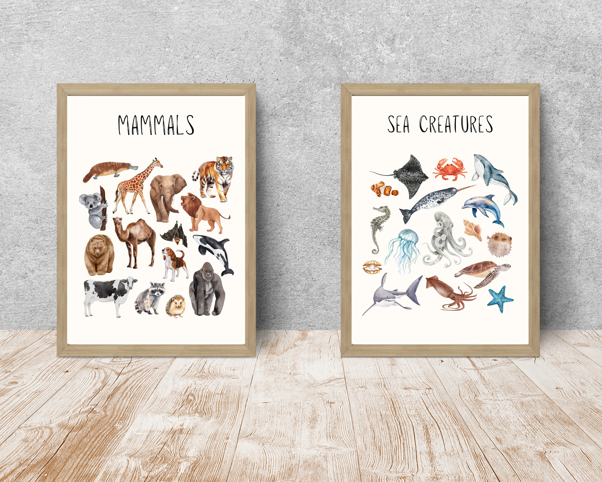 Animal Classifications Prints Set of 6 Homeschool Printable Animal ...