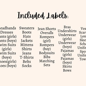 Kids Clothing Labels Printable | Montessori Visual Pictures for Kids ...