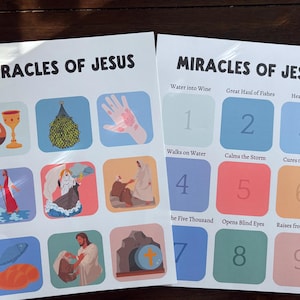 Miracles of Jesus | Bible Busy Book | Printable Worksheet for Kids ...