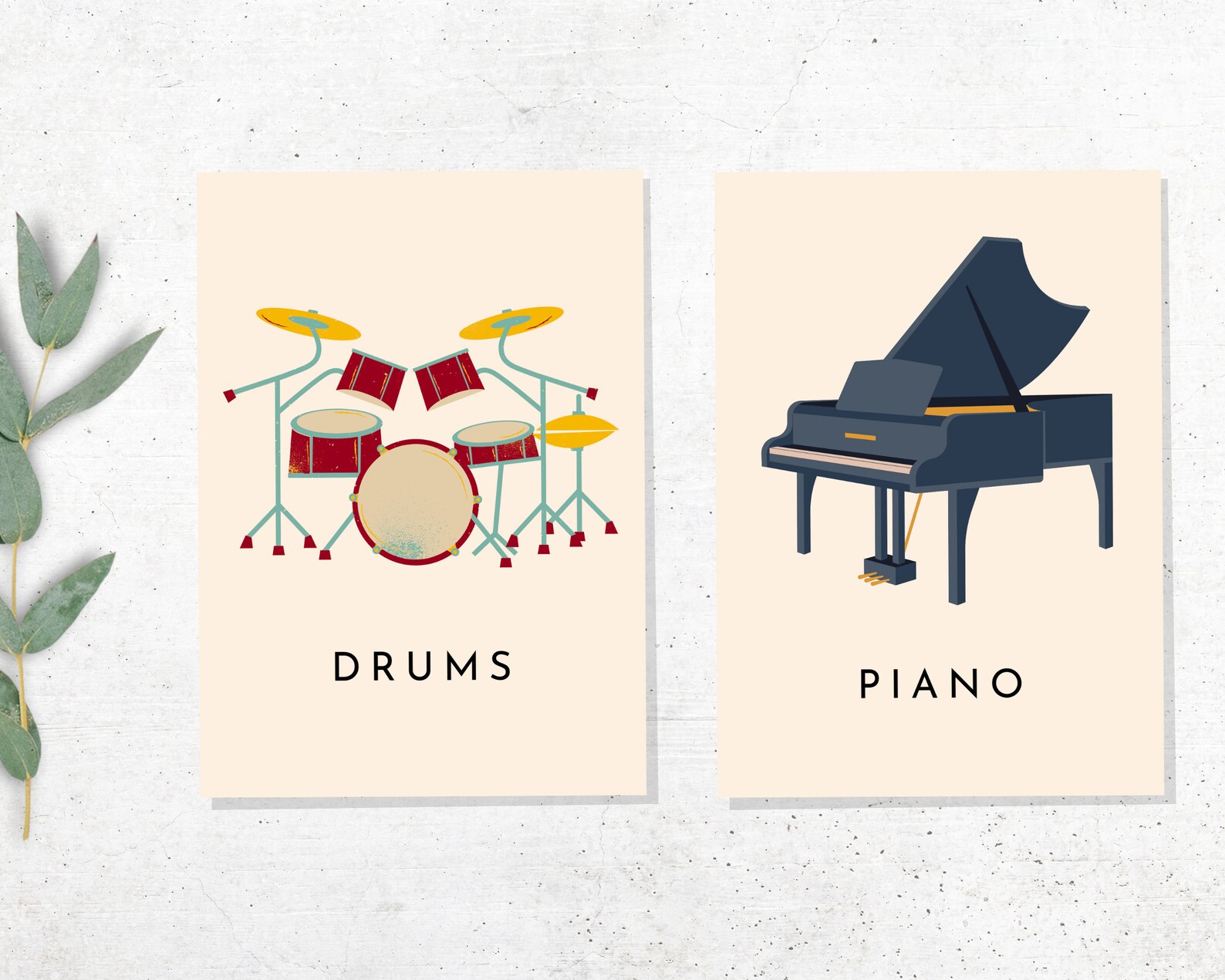 24 Montessori Musical Instruments Flashcards Music Education Learning ...