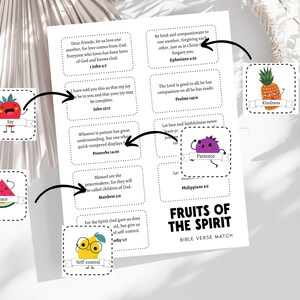 Fruits of the Spirit Bible Busy Book Printable | Christian Bible Study ...