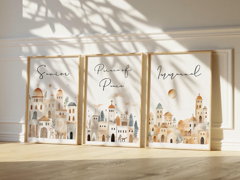 Bethlehem Christmas Art Prints: Prince of Peace, Savior, Immanuel ...