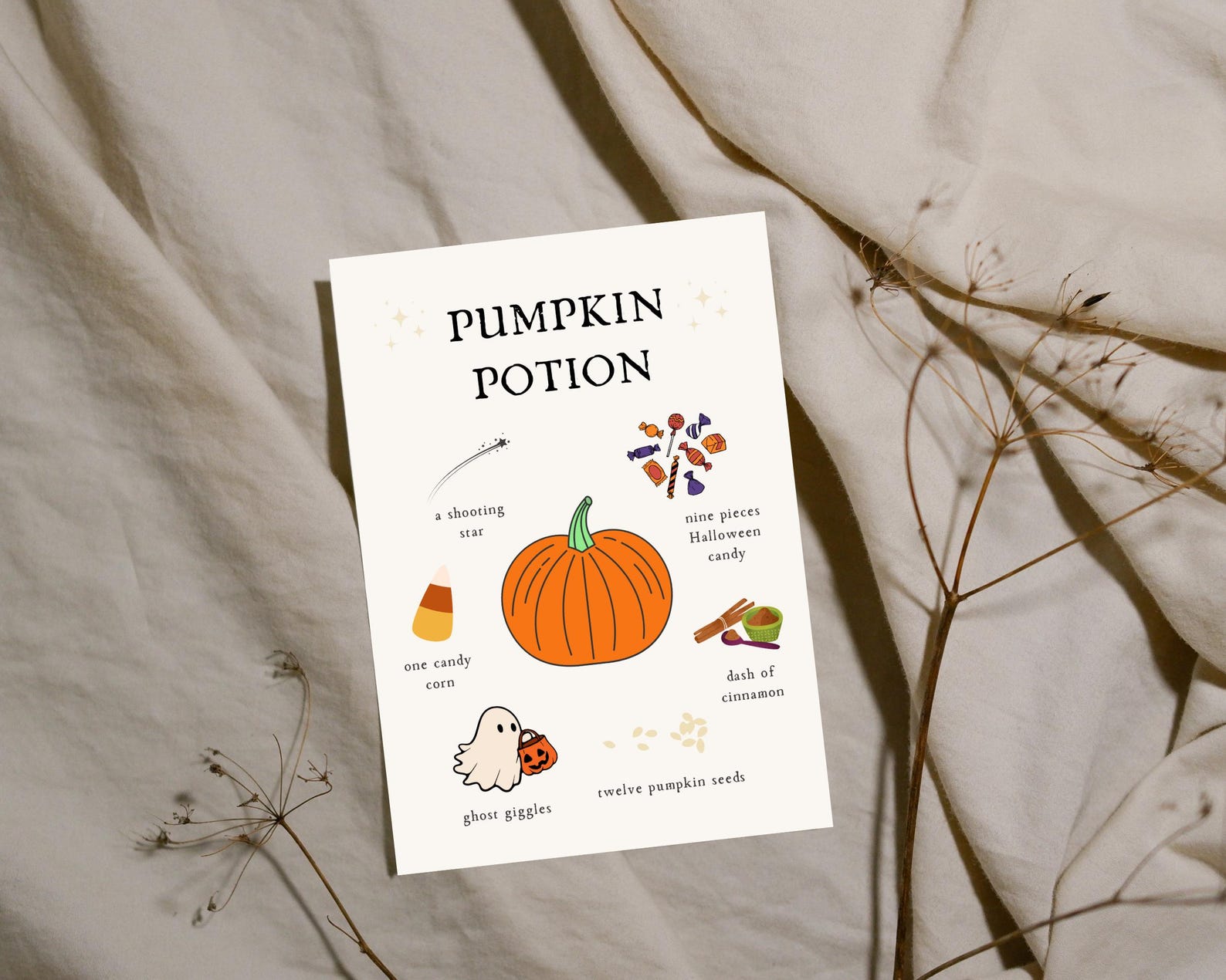 Halloween Brew Potion Cards Printable Halloween Decor Halloween Potion ...