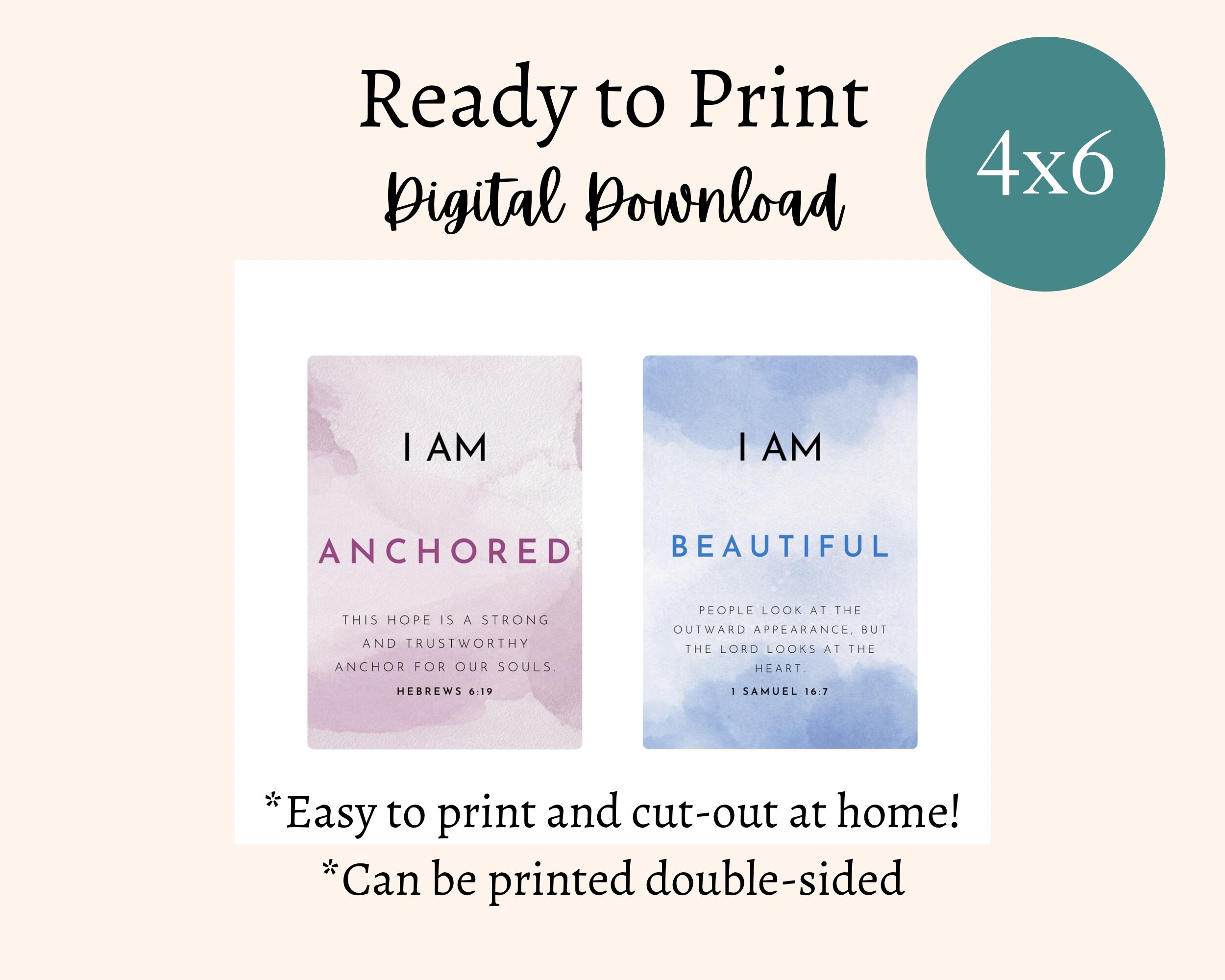 ABC Scripture Affirmation Cards | Alphabet Scripture Flashcards | Bible ...