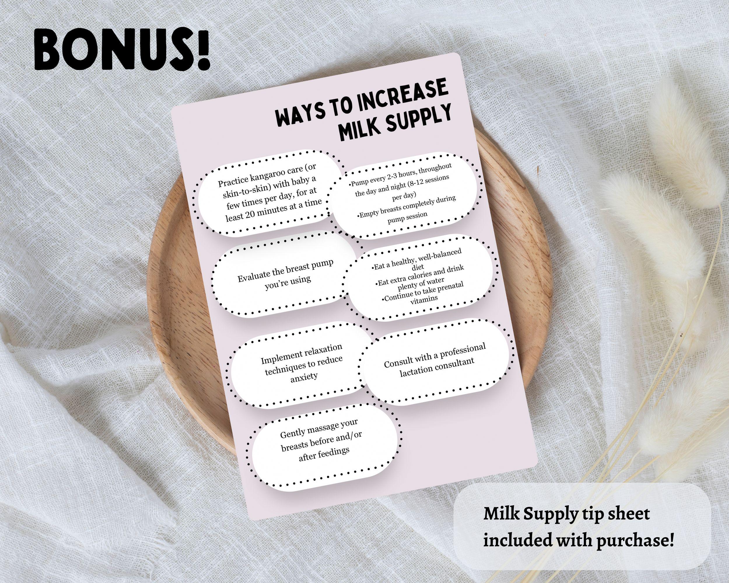 Editable Breast Milk Inventory Log | Printable Breast Milk Storage ...