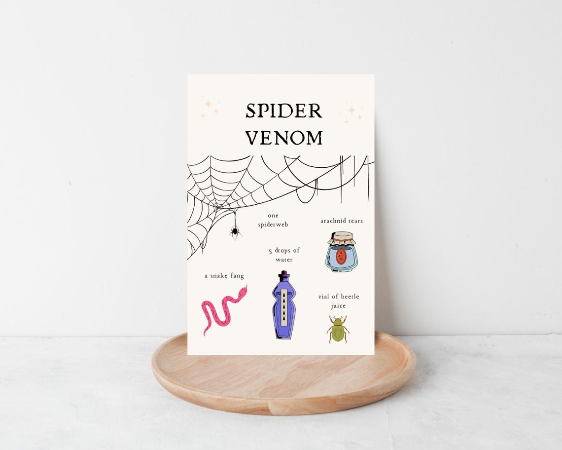 Halloween Witches Brew Potion Recipe Cards | Enchanted Halloween ...