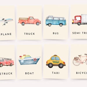 22 Vehicles Montessori Homeschool Resource | Trucks and Transportation ...