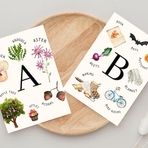 Autumn ABC Cards | Fall Alphabet Cards | Nature Unit Study | Homeschool ...