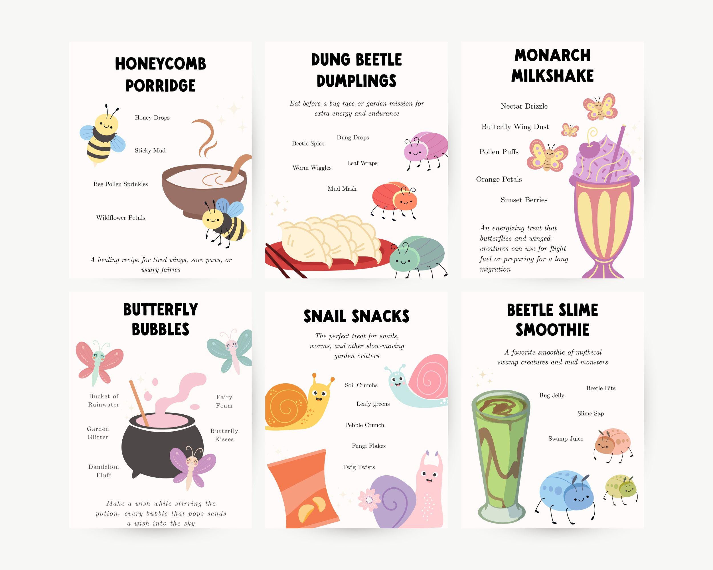 Enchanted Bug Potions: Mud Kitchen Recipe Cards for Nature-inspired ...