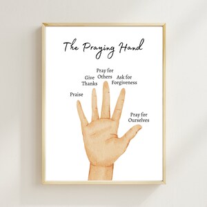 My Praying Hand Kids Wall Art | How to Pray for Kids | Christian ...
