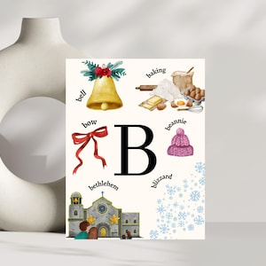 Winter Alphabet Cards: Printable Christmas ABC for Nature Study ...