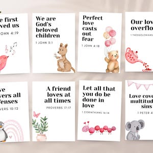 Valentine’s Day Scripture Cards | Christian Love Lunch Box Notes | 18 ...