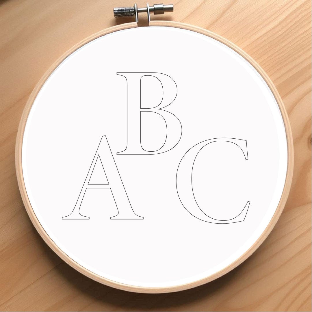 Printable Alphabet Letter PDF Patterns – 26 Designs Ready to Print in 4 ...
