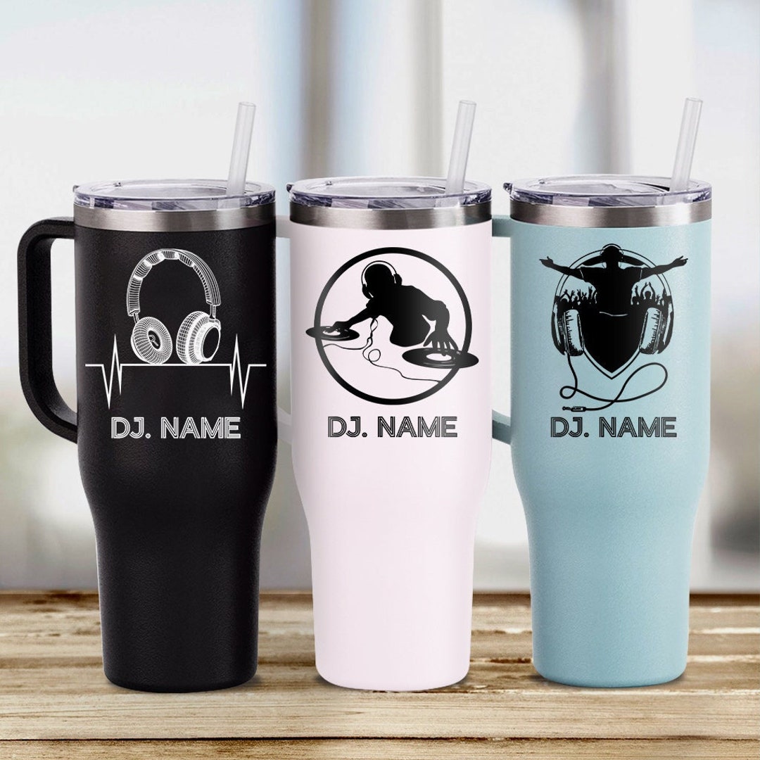 Personalized DJ Tumbler With Handle Custom Christmas Gifts - Etsy