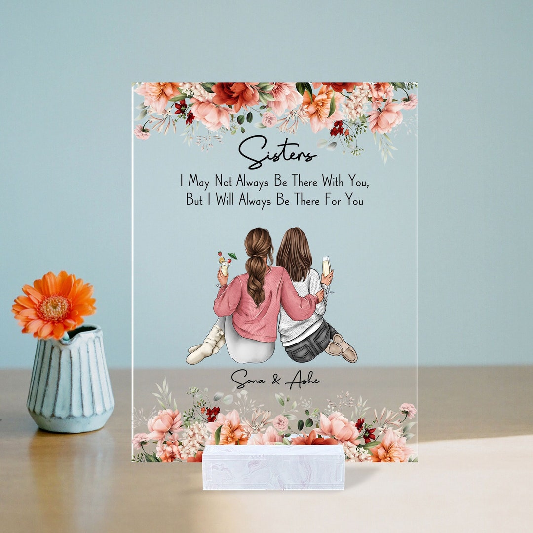 Personalized Sister Print Acrylic Plaque Custom Sister Gift - Etsy ...