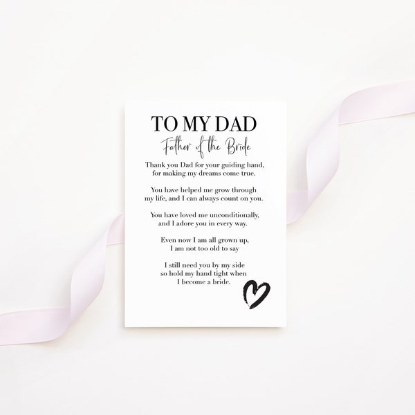 Bride to Dad - Etsy