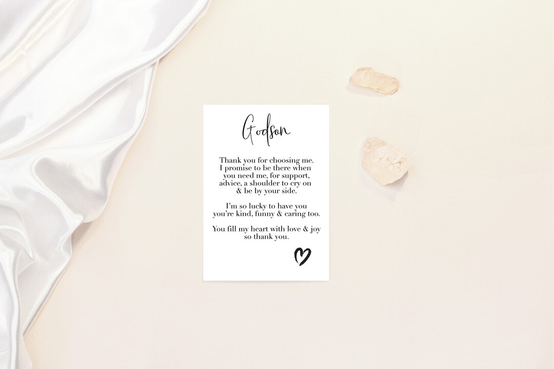 Godson Poem Gift Digital Download Print, Christening Keepsake ...