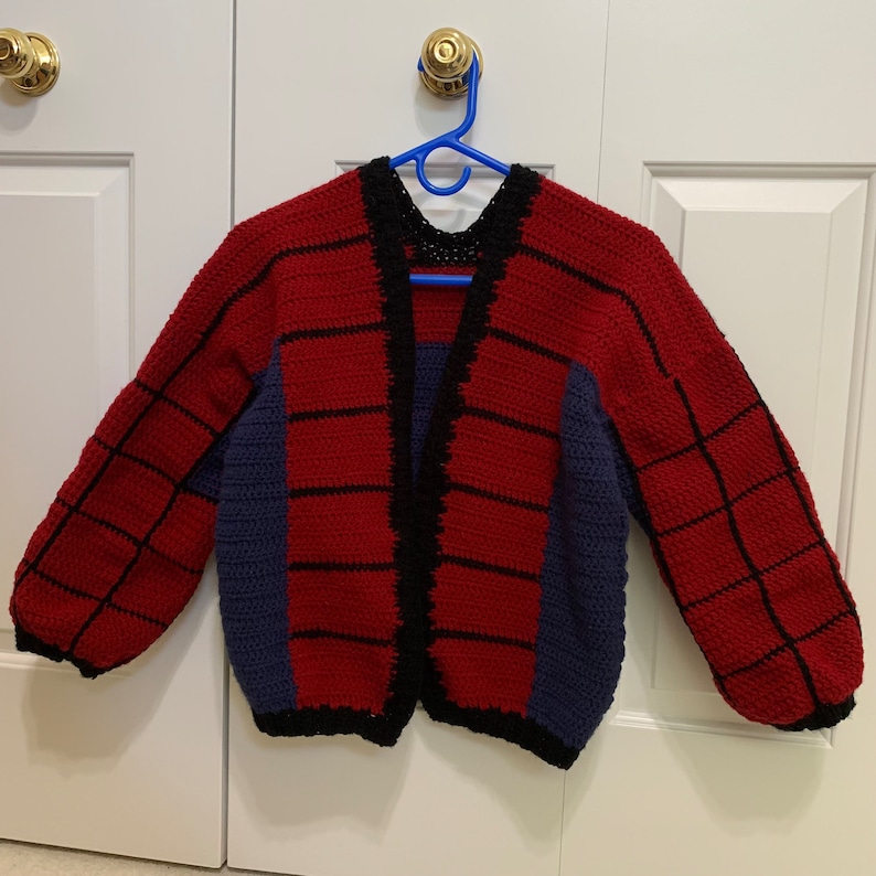 Spider-man Sweater Crochet Pattern - Etsy