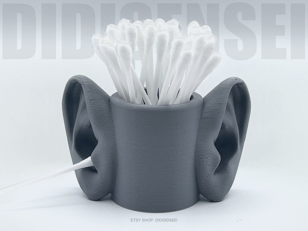 Ear Pot Cotton Swabs Holder Custom Colors 3D Printed - Etsy