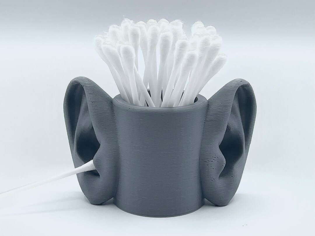 Ear Pot Cotton Swabs Holder Custom Colors 3D Printed - Etsy