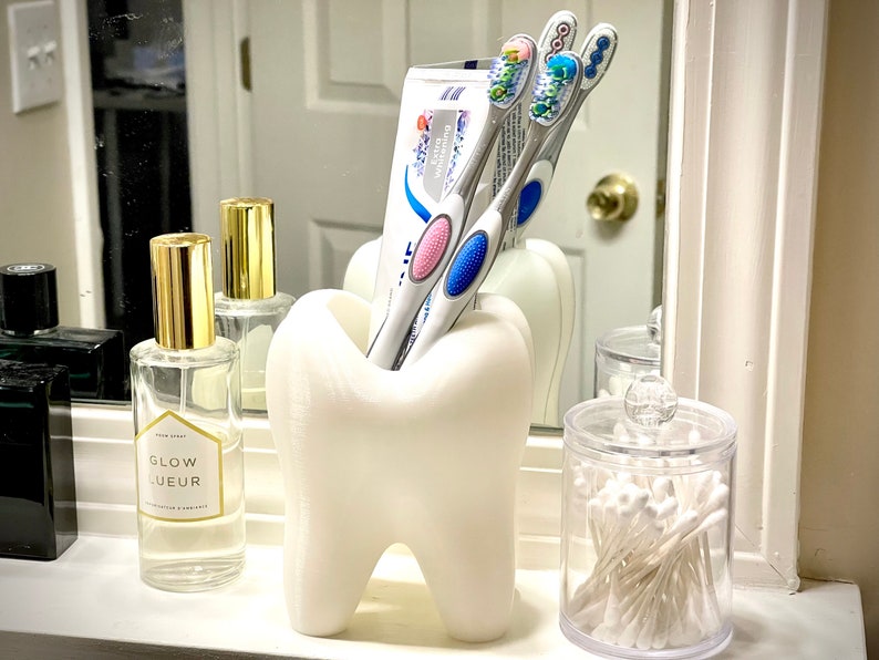 A Cup for Toothbrush and Toothpaste That Looks Like a Tooth - Etsy