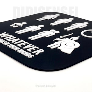 The Ultimate Neutral Bathroom Sign Just Wash Your Hands Unisex Restroom ...