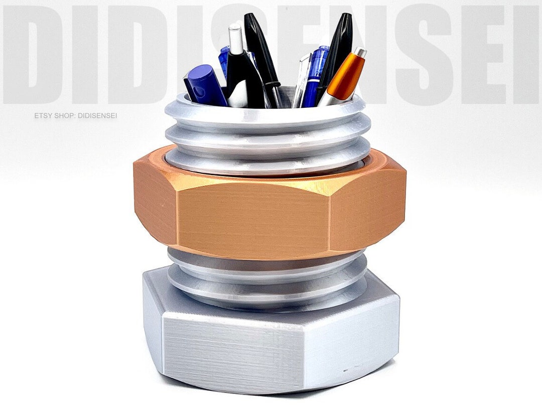 Big Bolt and Nut Pencil Holder Cup Tool Organizer Toothbrush Holder Cup ...