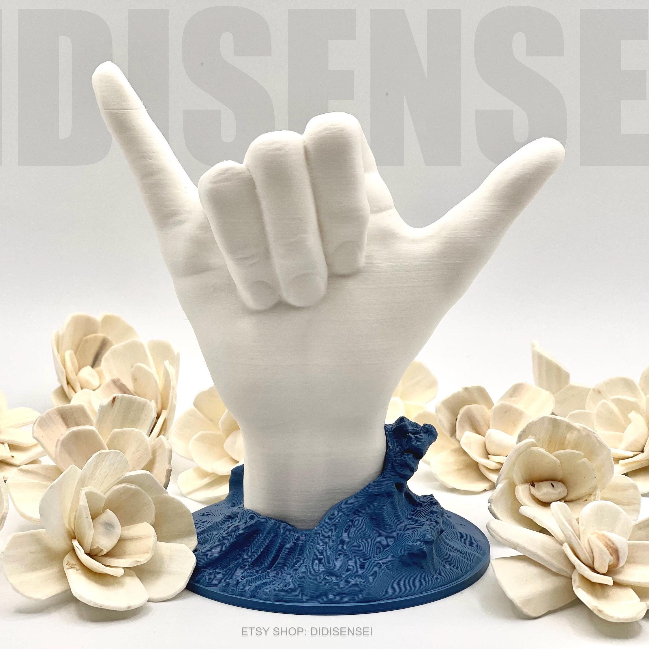 Shaka Hand Desk/shelf Decor - Shaka Sign - Real Hand Size - Custom ...