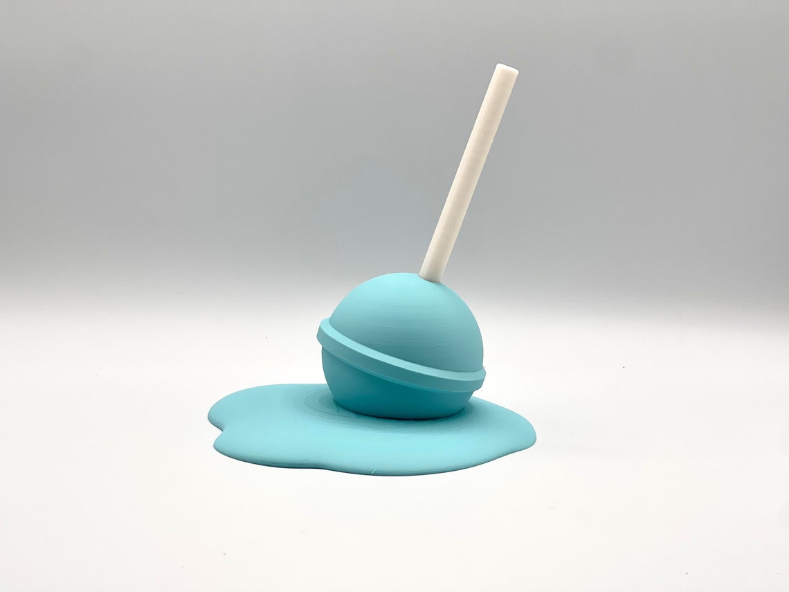 Giant Melting Lollipop Sculpture Custom Colors 3D Printed - Etsy