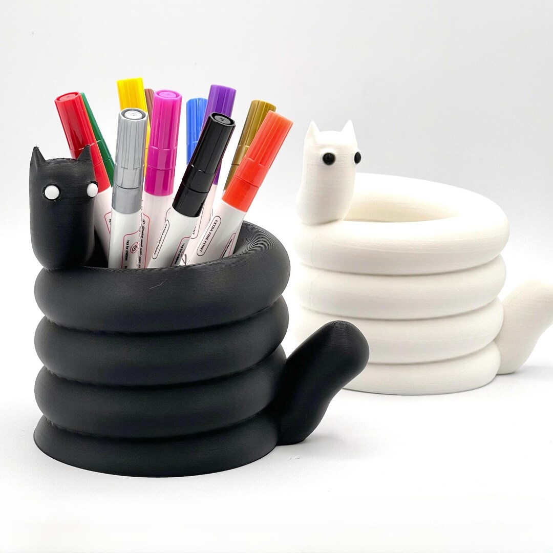 Cute Cat Snake Cup - Kawaii Snake Cup - Pencil Holder Cup - Makeup ...