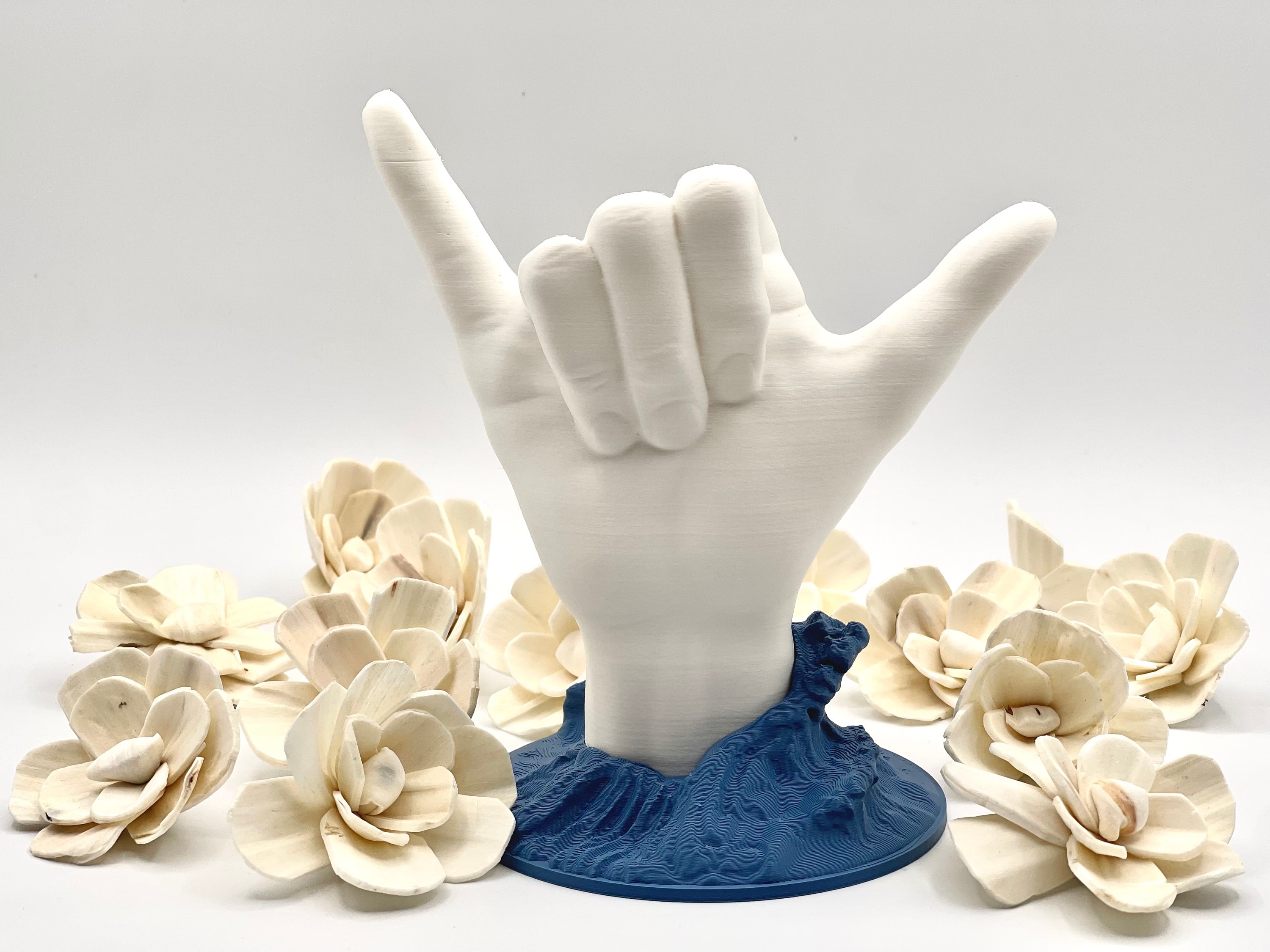 Shaka Hand Desk/shelf Decor Shaka Sign Real Hand Size - Etsy