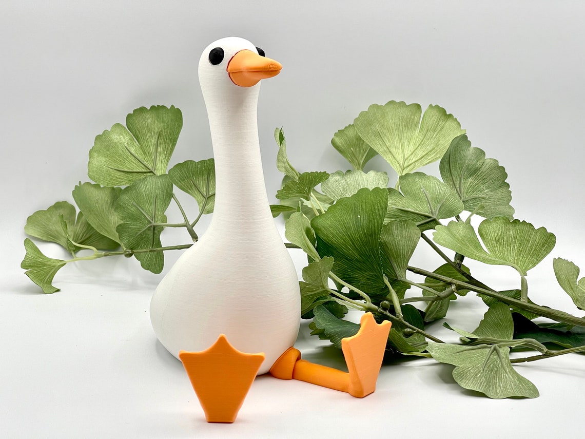 Super Cute Sitting Duck the Duck Sits Wherever It Wants 3D - Etsy