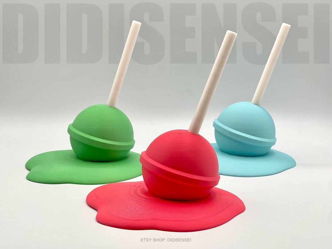 Giant Melting Lollipop Sculpture Custom Colors 3D Printed - Etsy