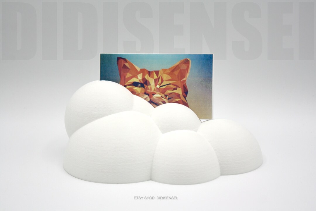 Cute Cloud Business Card Holder Loyalty Punch Card Stand Custom Colors ...