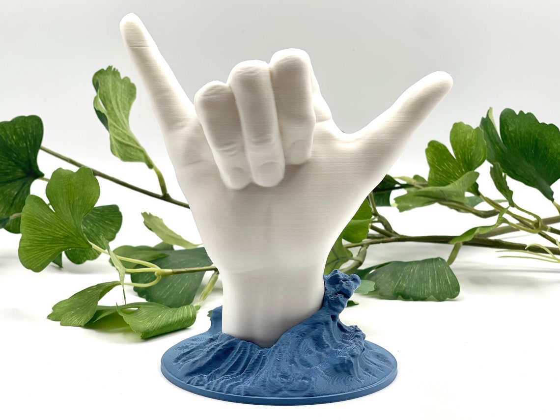 Shaka Hand Desk/shelf Decor Shaka Sign Real Hand Size - Etsy