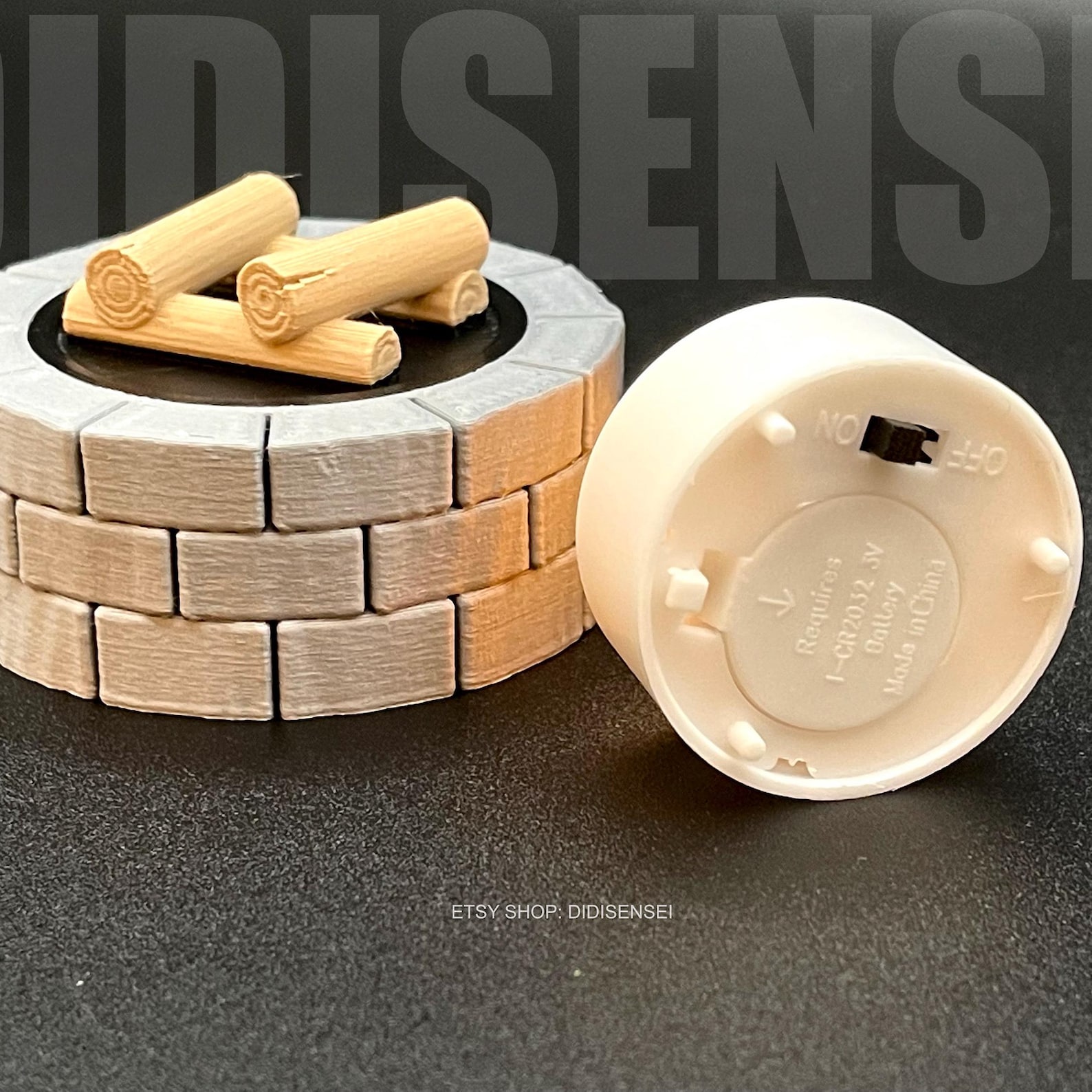 Mini Fire Pit - Led Tealight Candle With Holder - 3D Printed - Etsy