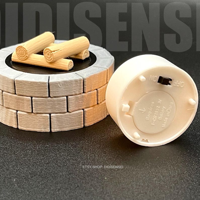 Mini Fire Pit - Led Tealight Candle With Holder - 3D Printed - Etsy