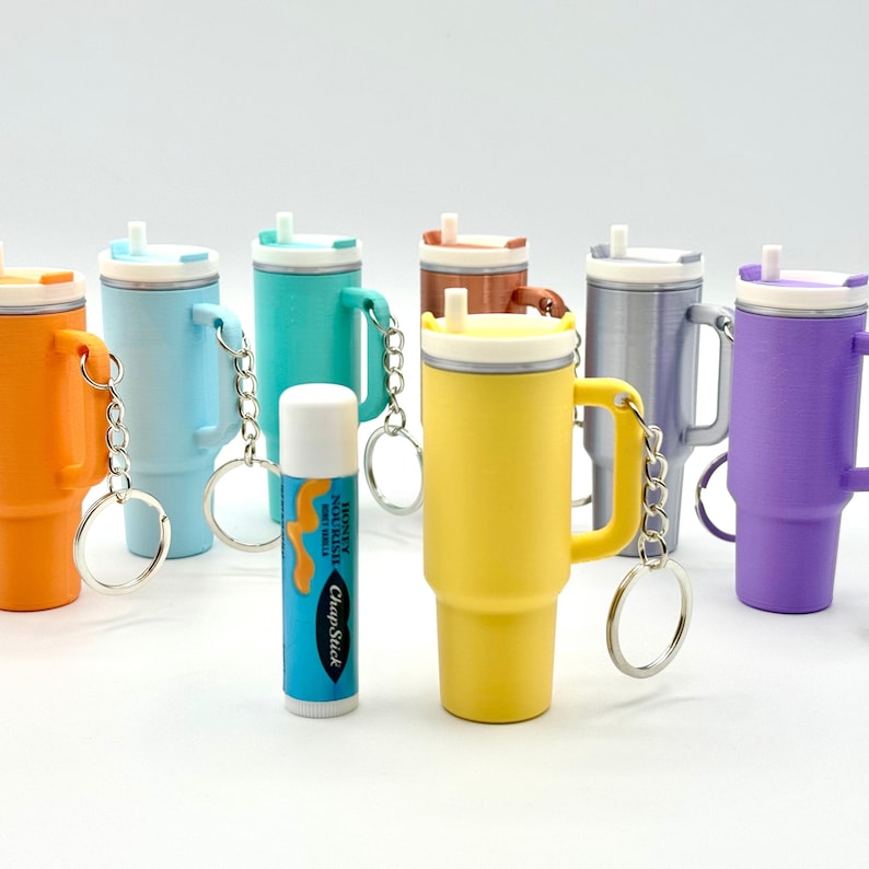 Mini Tumbler Cup Keychain With Storage for Lipstick Pills or Cash - 3D ...