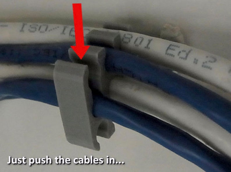 Ethernet Cable Runner / Network Cable Organizer / Cat5 Bundler / Cat6 ...