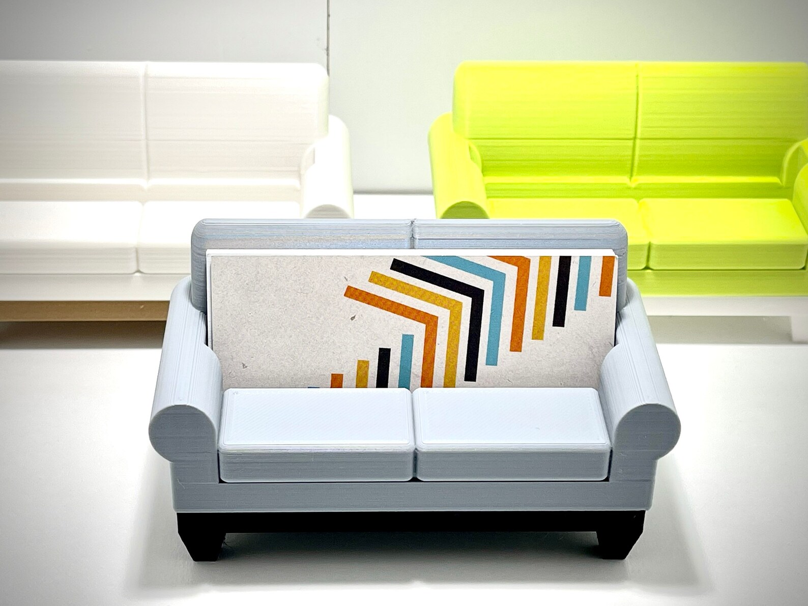 Couch/sofa Style Business Card Holder Loyalty Punch Card - Etsy