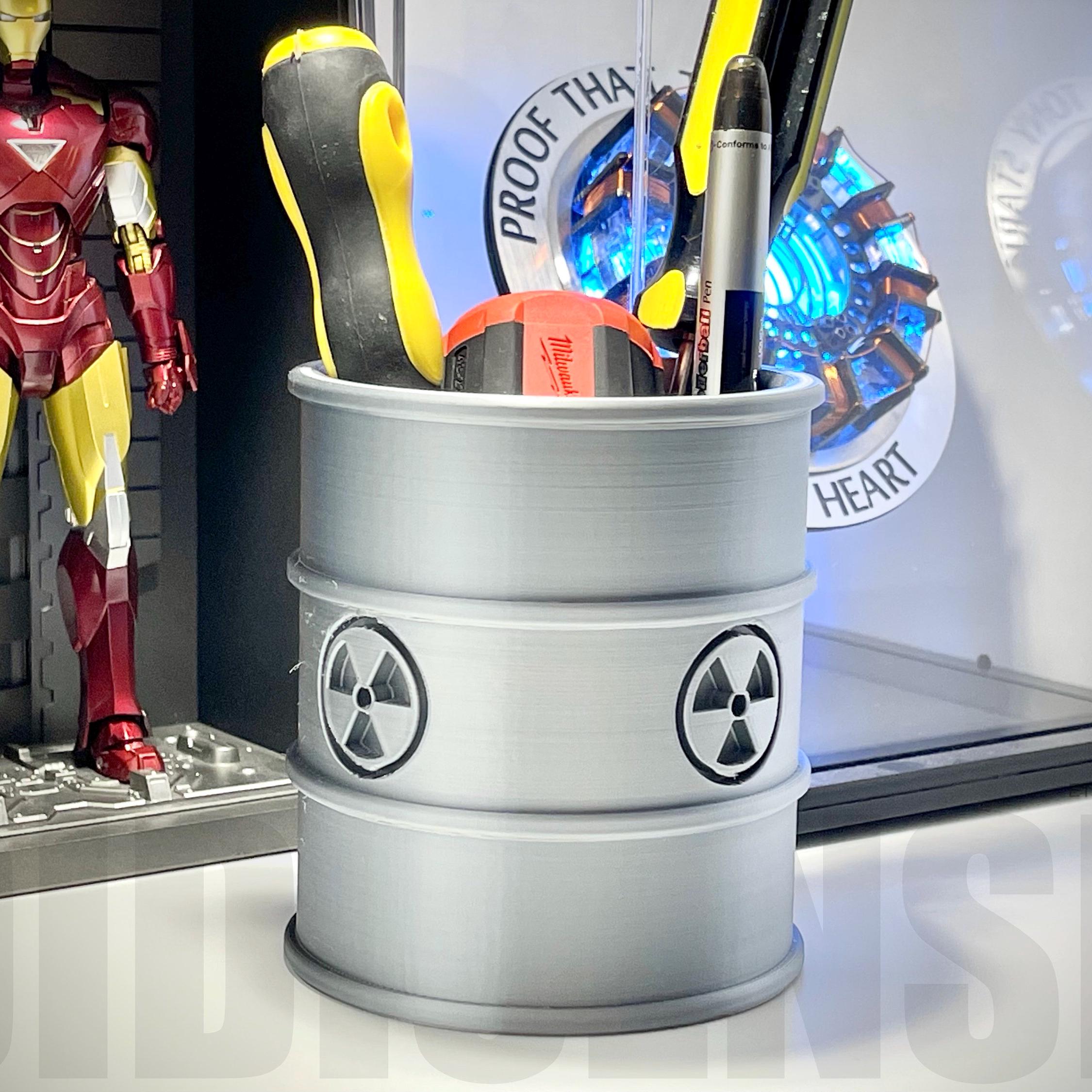 Radioactive Barrel Pencil Holder Cup - Tool Organizer - Toothbrush ...