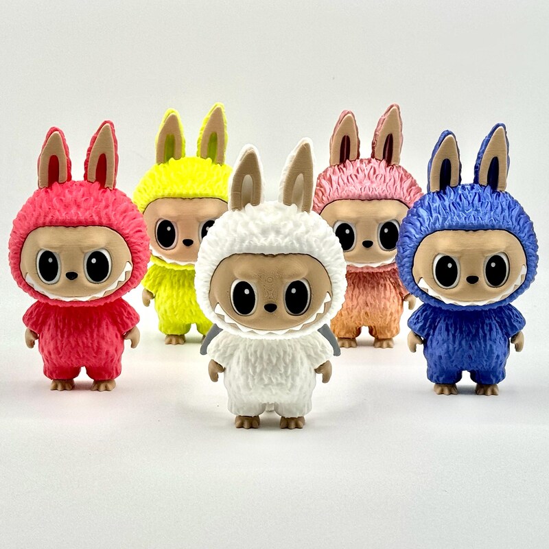 Mini Labubu Figurine - Etsy
