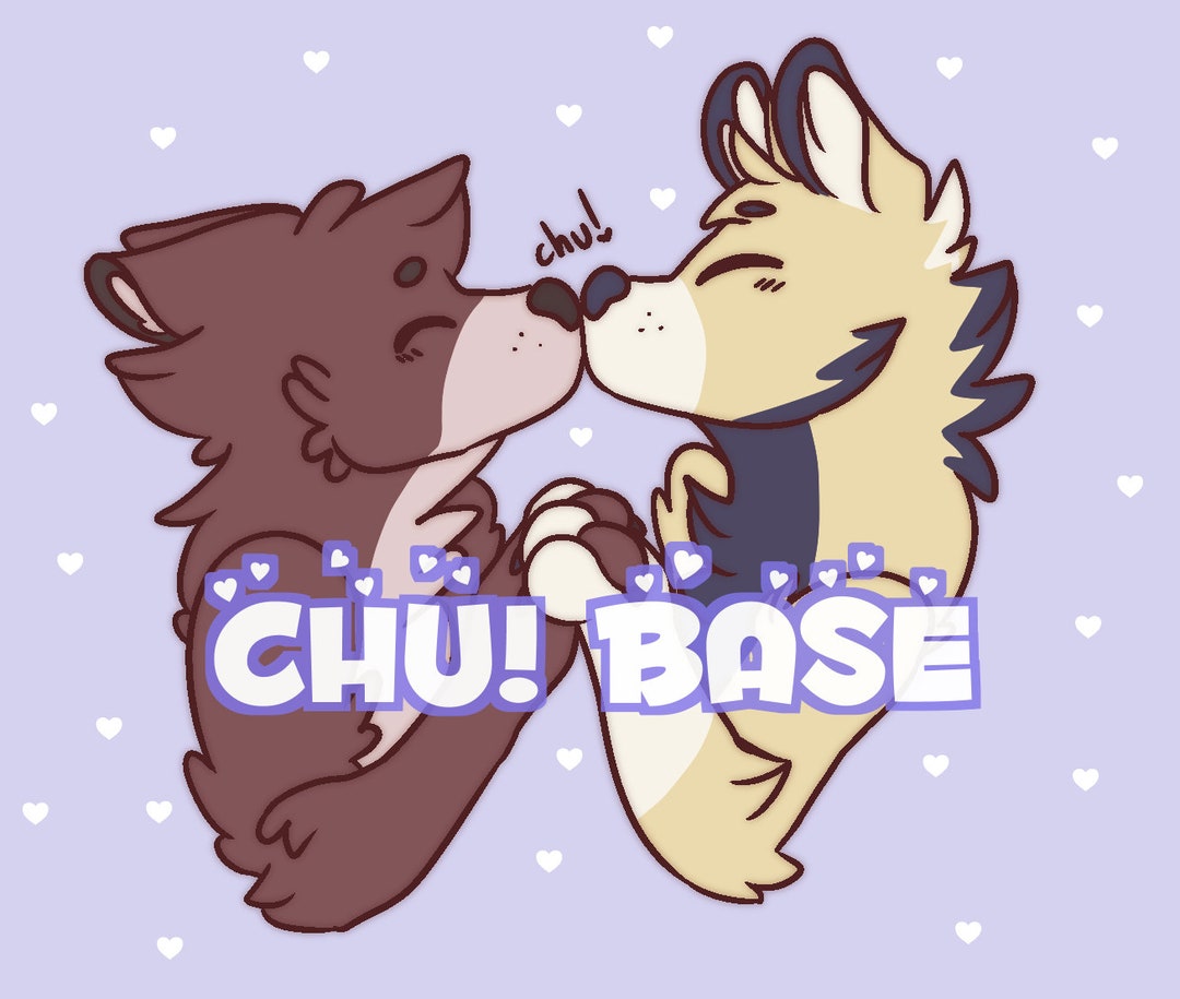 Chu! YCH Base - Furry Base, YCH, OC, Lovers, Canine, Dog, Wolf, Couple ...