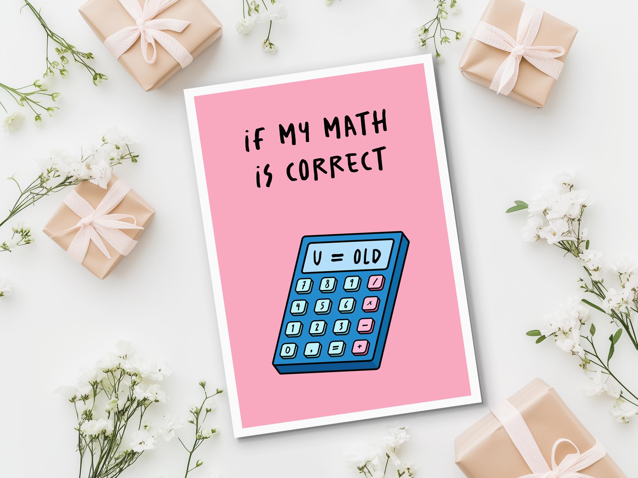 Printable Funny Birthday Card. Postcard & Foldable Greeting Card. Cute ...