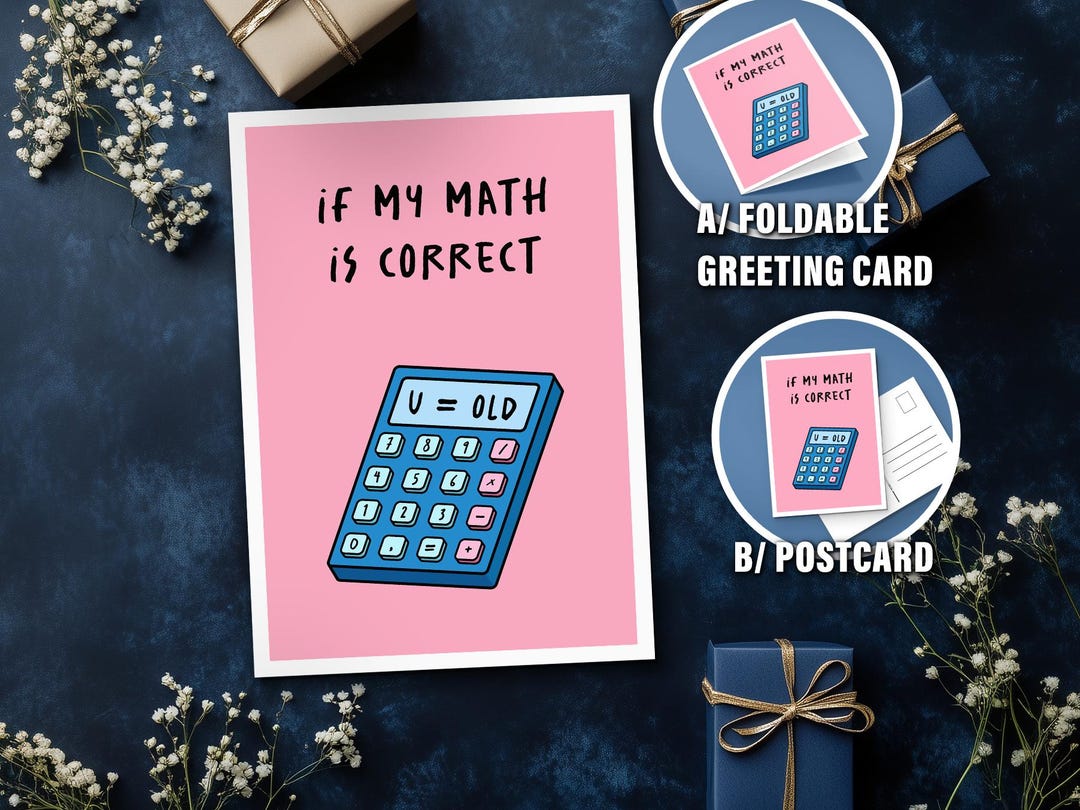 Printable Funny Birthday Card. Postcard & Foldable Greeting Card. Cute ...