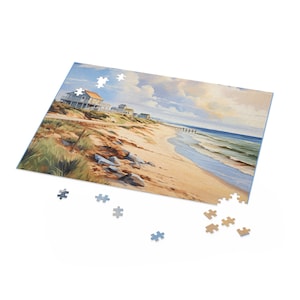 BEACH SCENE Puzzle 120, 252, 500-piece Gift - Etsy