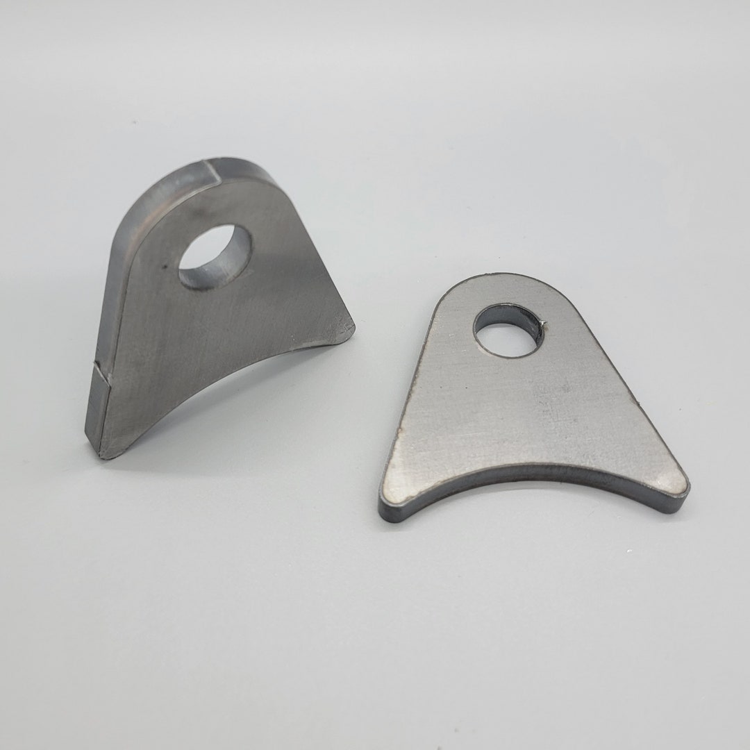 Weld on Axle Tab 1/2 Hole 1/4 Thick Steel Set of 2 - Etsy
