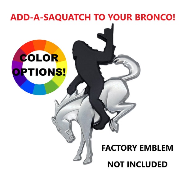 Bronco Sasquatch Emblem - Etsy